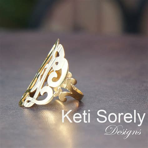 4 Initial Monogram Etsy