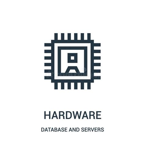 Hardware Icon Vector From Database And Servers Collection Thin Line