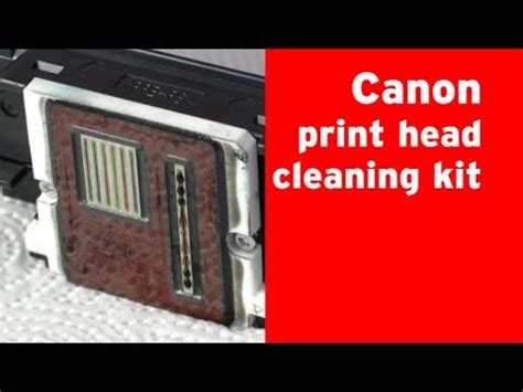 Canon Print Head Cleaning With Nozzle Cleaner Fluid YouTube