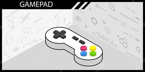 Premium Vector Gamepad Isometric Design Icon Vector Web Illustration 3d Colorful Concept