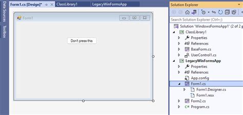 Why Doesnt Vs 2022 Show My Winforms Ui At Design Time