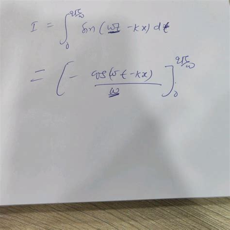 7 Int { 0 } { 2 Pi Infty } Sin Omega T K X D T