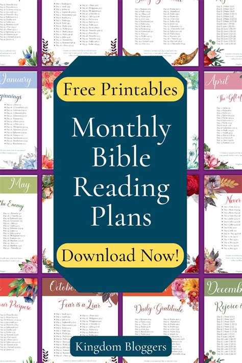 Free Printable Bible Reading Plans For Beginners Bible Reading Plan