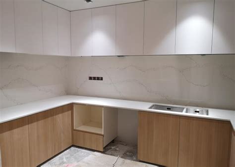 Window Sill White Quartz Stone Stain Resist Solid Surface Impact Resistance