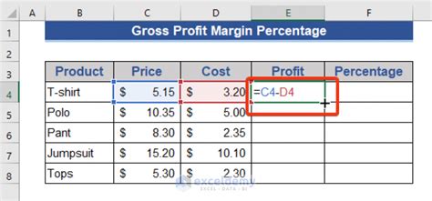 How To Calculate Profit Percentage In Excel 3 Methods Exceldemy