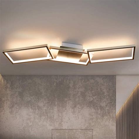 Zmh Led Deckenleuchte Led 3 Flammig Büro Deckenlampe 3000k Warmweiß