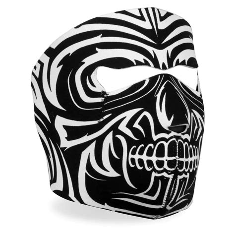 Neoprene Full Face Mask Design Skull Fma1025 Hot Leathers Extreme