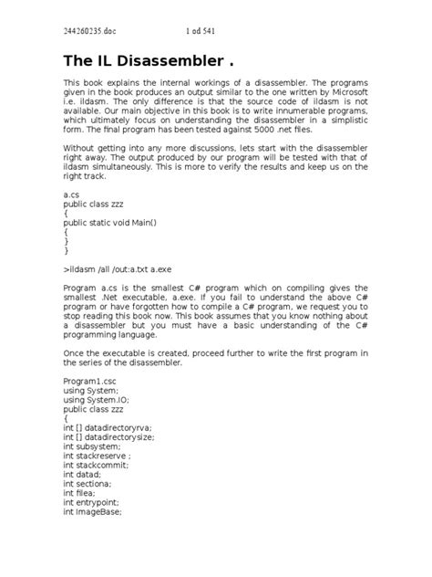 Vijamukhi The Il Disassembler Pdf Pointer Computer Programming