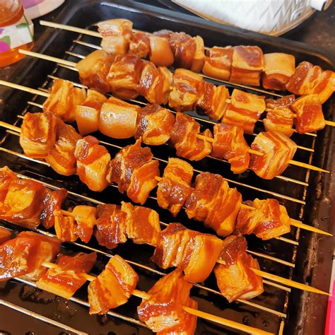 Marinaded Belly Pork Skewers Scrolller