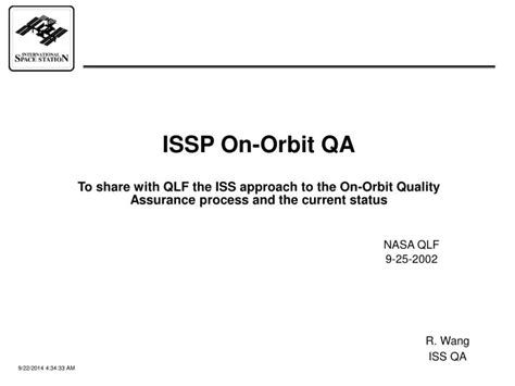 ppt r wang iss qa powerpoint presentation free download id 4671963