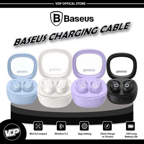 Baseus WM Wireless Earphones TWS Bluetooth Earbuds With Touch Control Noise Cancelling APP
