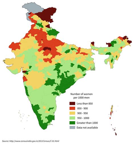 District Wise Sex Ratio In India As Per 2011 Census Imgur