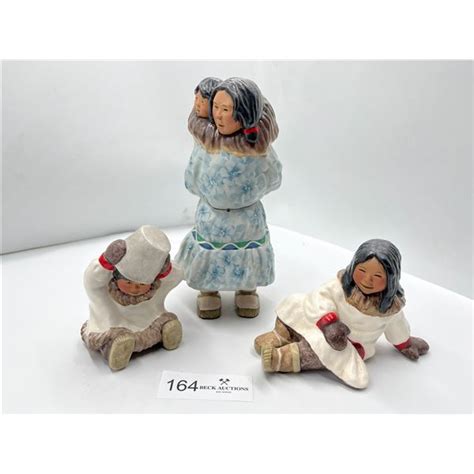 C Alan Johnson Inuit Figurines 1980 Beck Auctions Inc