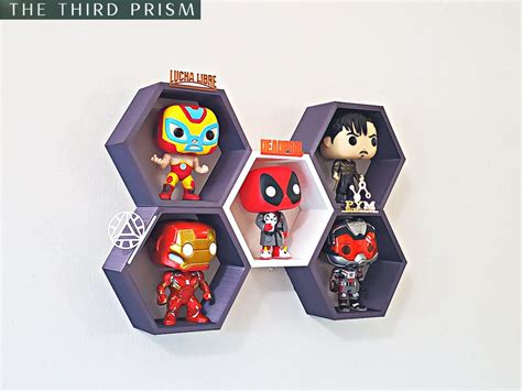 Funko POP Wall Mount Display Stand Holder Pops Includes Name Logo Plate POP Accessories