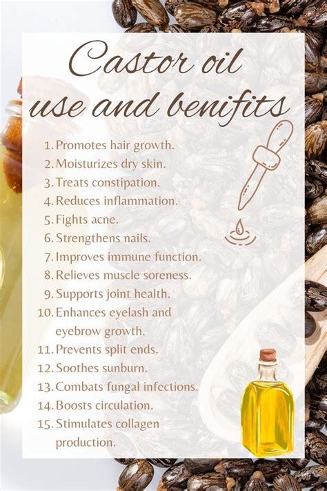 10 Castor Oil Uses And Benefits Castor Oil Benefits Castor Oil