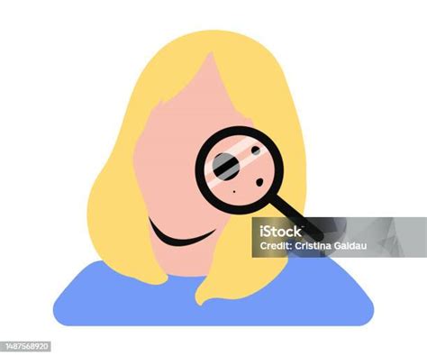 흑색종 진단 피부과 검사 아이콘 벡터 그림 개념에 대한 스톡 벡터 아트 및 기타 이미지 개념 건강 검진 건강 진단