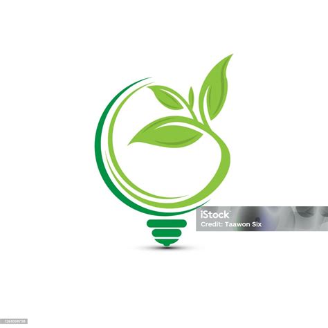 綠色輪廓的閃亮電燈泡與綠葉孤立在白色平面輪廓圖示向量圖變綠環保世界環境日向量圖形及更多器材圖片 器材 慳電膽 技術 Istock