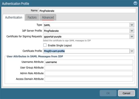 Configuring A Saml Integration With Pingfederate In Ngfw Use Cases