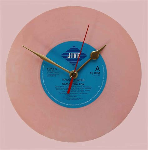 Samantha Fox Naughty Girls Need Love Too Vinyl Clocks