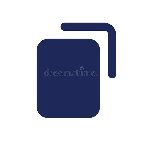 Copy Black Glyph Ui Icon Stock Vector Illustration Of File 256667036