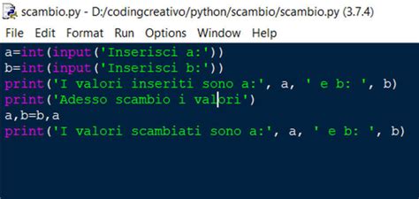 Scambio Di Variabili In Python Assegnazione Multipla Python