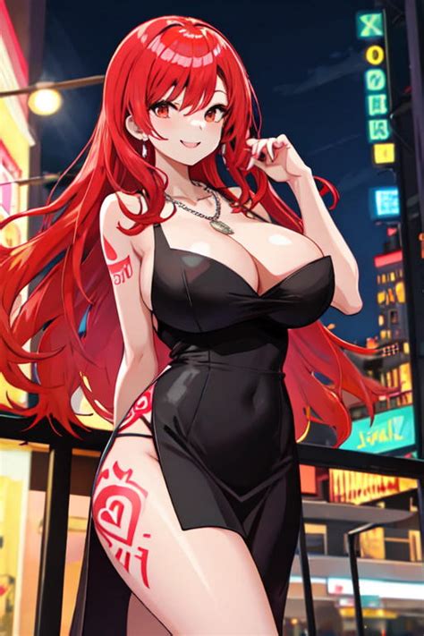 Sexy Redhead Milf With Black Tight Dress By Shauna247 On Deviantart