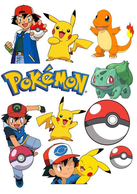 Pokemon Birthday Cake Pokemon Party Birthday Cake Toppers Pokemon
