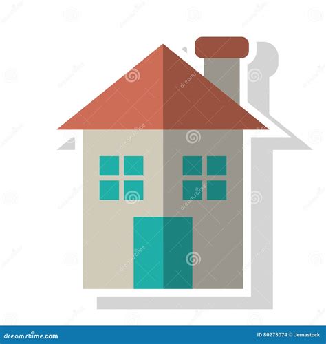 Isolated House And Home Building Design Stock Vector Illustration Of Symbol Property 80273074
