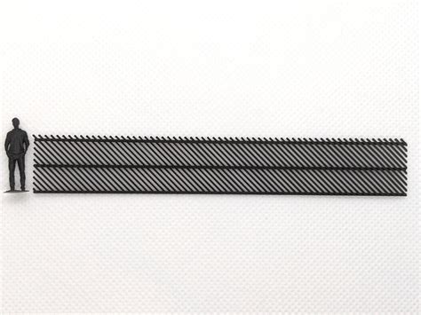 Diagonal Platform Fencing Scale Model O Oo Tt And N Gauge 3d Printed