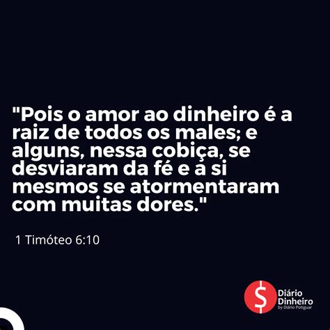 Pois O Amor Ao Dinheiro é A Raiz De Todos Os Males E Alguns Nessa