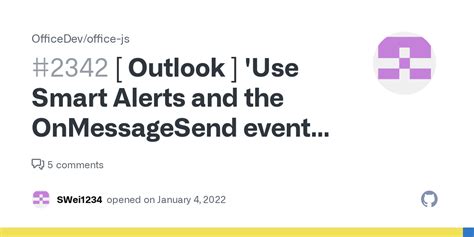 Outlook Use Smart Alerts And The OnMessageSend Event Not Work Issue
