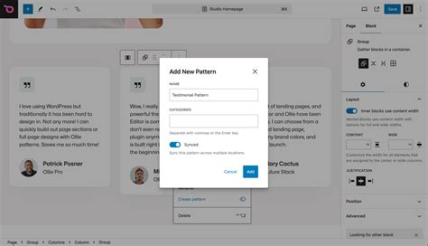 Start Building Smarter And Faster With Synced Patterns Ollie