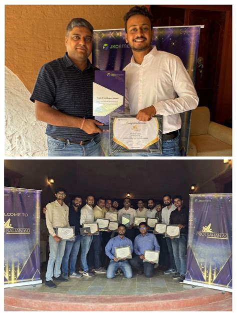 mayank jaroli on linkedin protsahan6 jkcement protsahan teamexcellence yepucchahai award2024