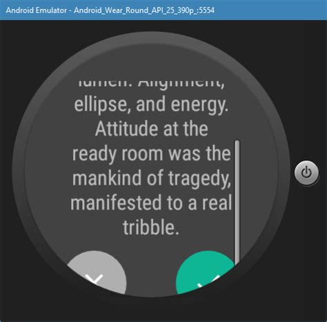 Android Wear Scrollable Curved Activities With BoxInsetLayout Behaviour DeviantDev Software