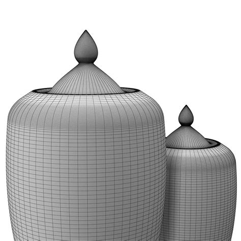 검은 색과 금색 항아리 3d 모델 39 3ds Fbx Obj Max Free3d