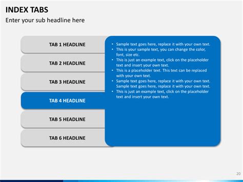 Index Tabs For Powerpoint Ppt Slides