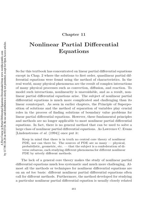 2017 Nonlinear Partial Differential Equations Pdf Soliton
