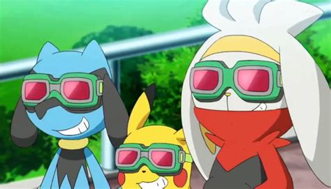 Riolu Pikachu And Raboot Goggle Protection Cool By Yingcartoonman On