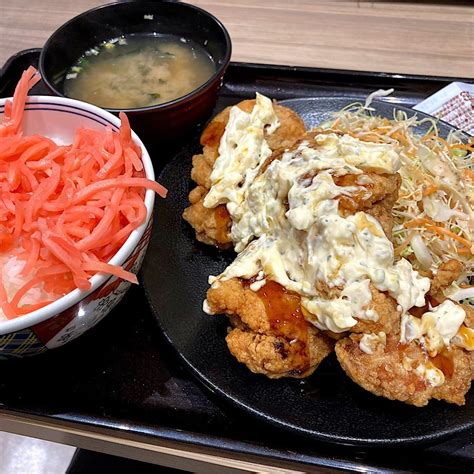 タルタル南蛮から揚げ定食221112 ちかこのブログ