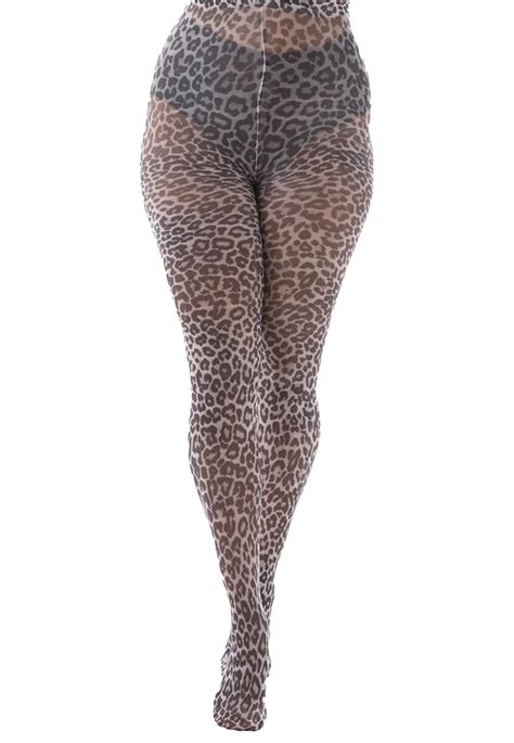 Pamela Mann Small Leopard Printed Tights Nuclear Blast
