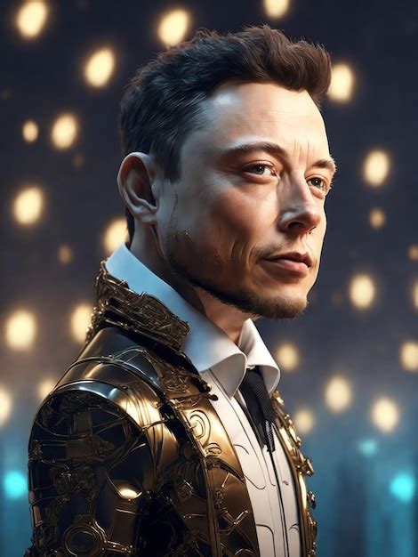 Premium Ai Image Portrait Of Elon Musk