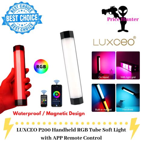 LUXCEO P200 Handheld RGB Tube Soft Light with APP Remote Control ...