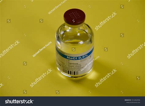 Flask Nacl 09 Fluid Photo Taken Stock Photo Edit Now 1912462036 Shutterstock