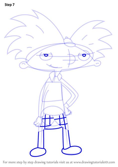 Learn How To Draw Arnold Shortman From Hey Arnold Hey Arnold Step By Step Drawing