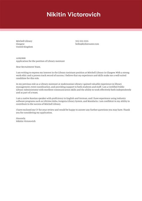 Great Info About Library Assistant Cover Letter Sample Engineering