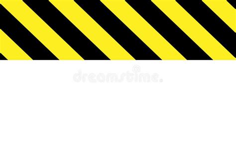 Precaución O Advertencia En Rayas Negras Y Amarillas Con La Parte