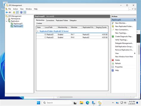 Windows Server 2025 File Server Configure Dfs Replication Server World