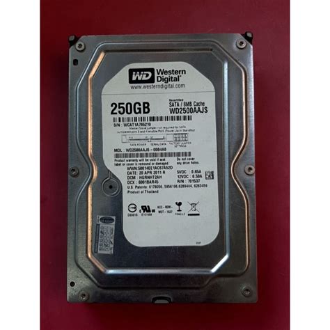 ฮาร์ดดิส WD 250GB มือสอง ผลเทสดี พร้อมใช้งาน | Shopee Thailand