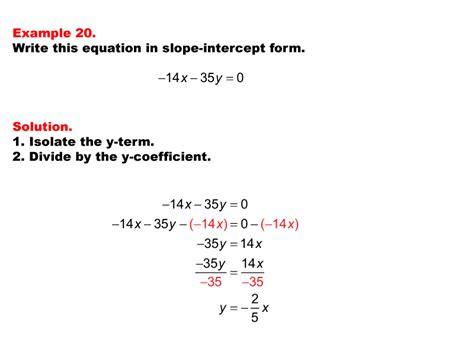Math Example Linear Equations In Standard Form Example 20 Media4math