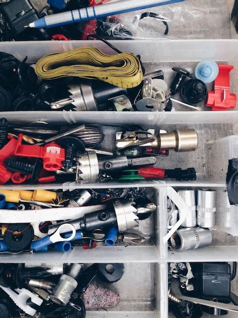 Premium Photo High Angle View Of Work Tools